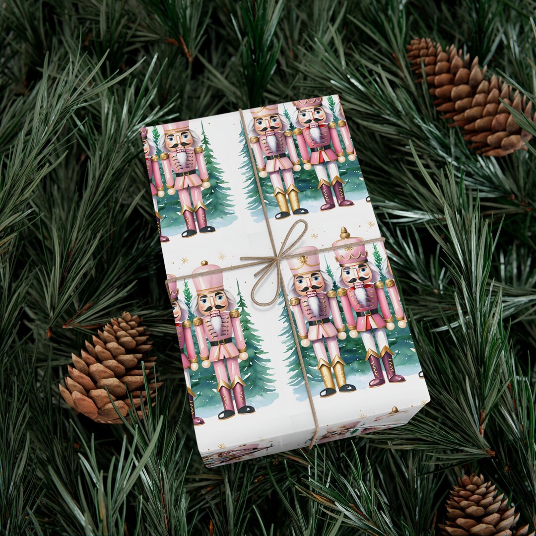 Pink Nutcracker Gift Wrapping Paper - Etsy