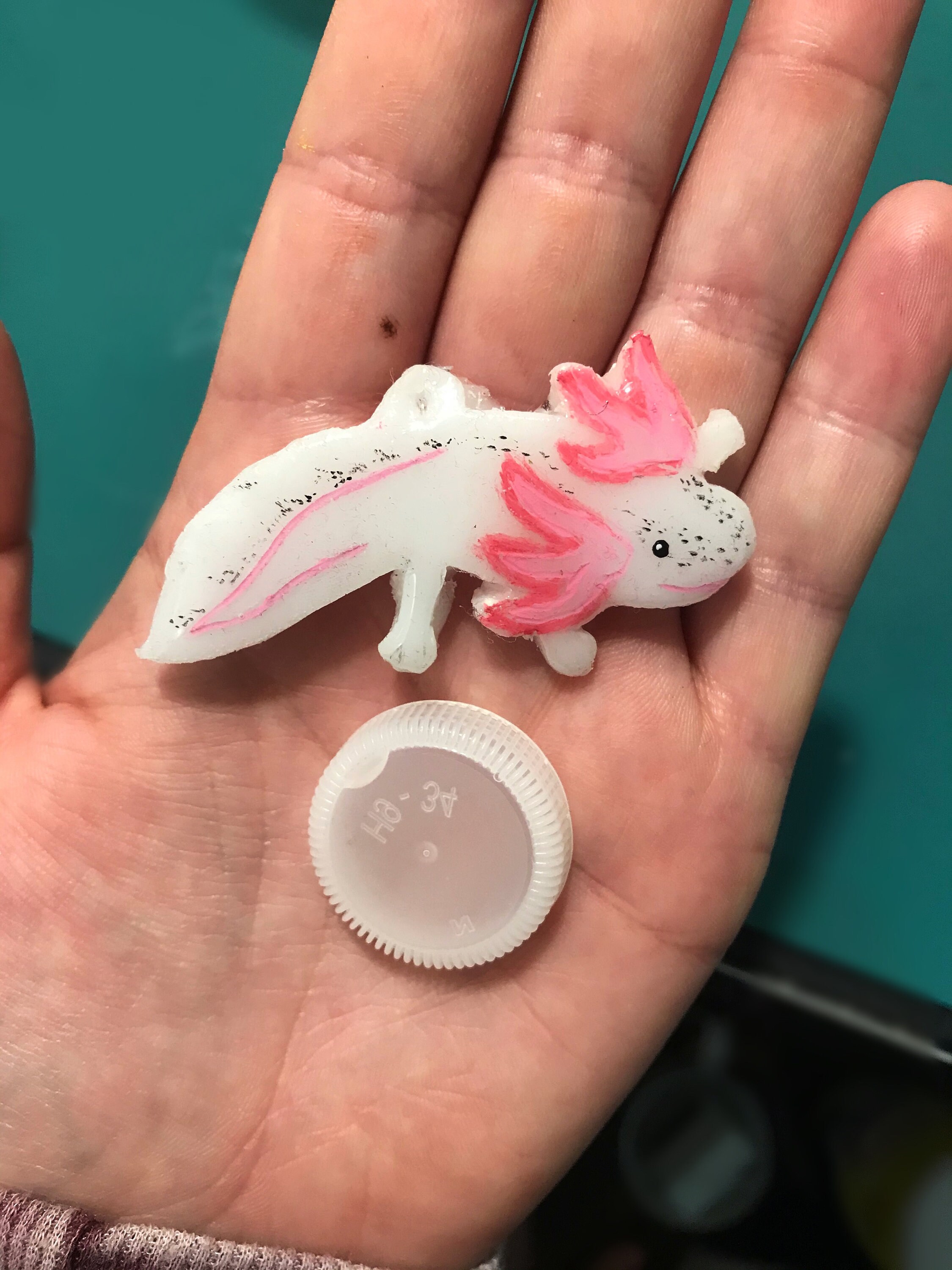 Axolotl Key Chain - Etsy