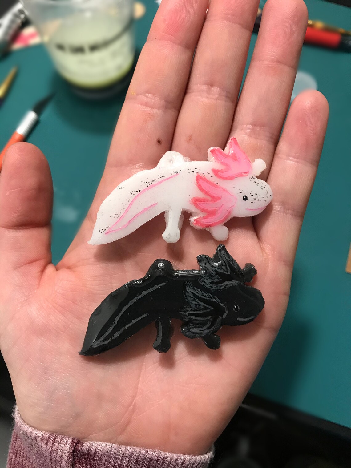 Axolotl Key Chain - Etsy