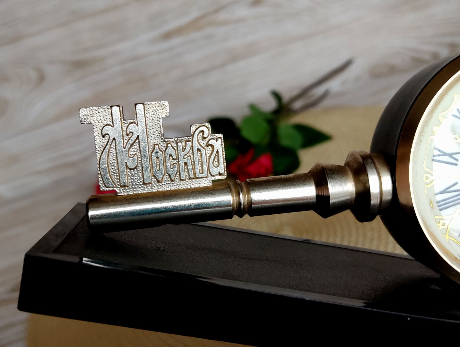 Vintage Table Clock Slava Clock Key Table Clock With Alarm - Etsy