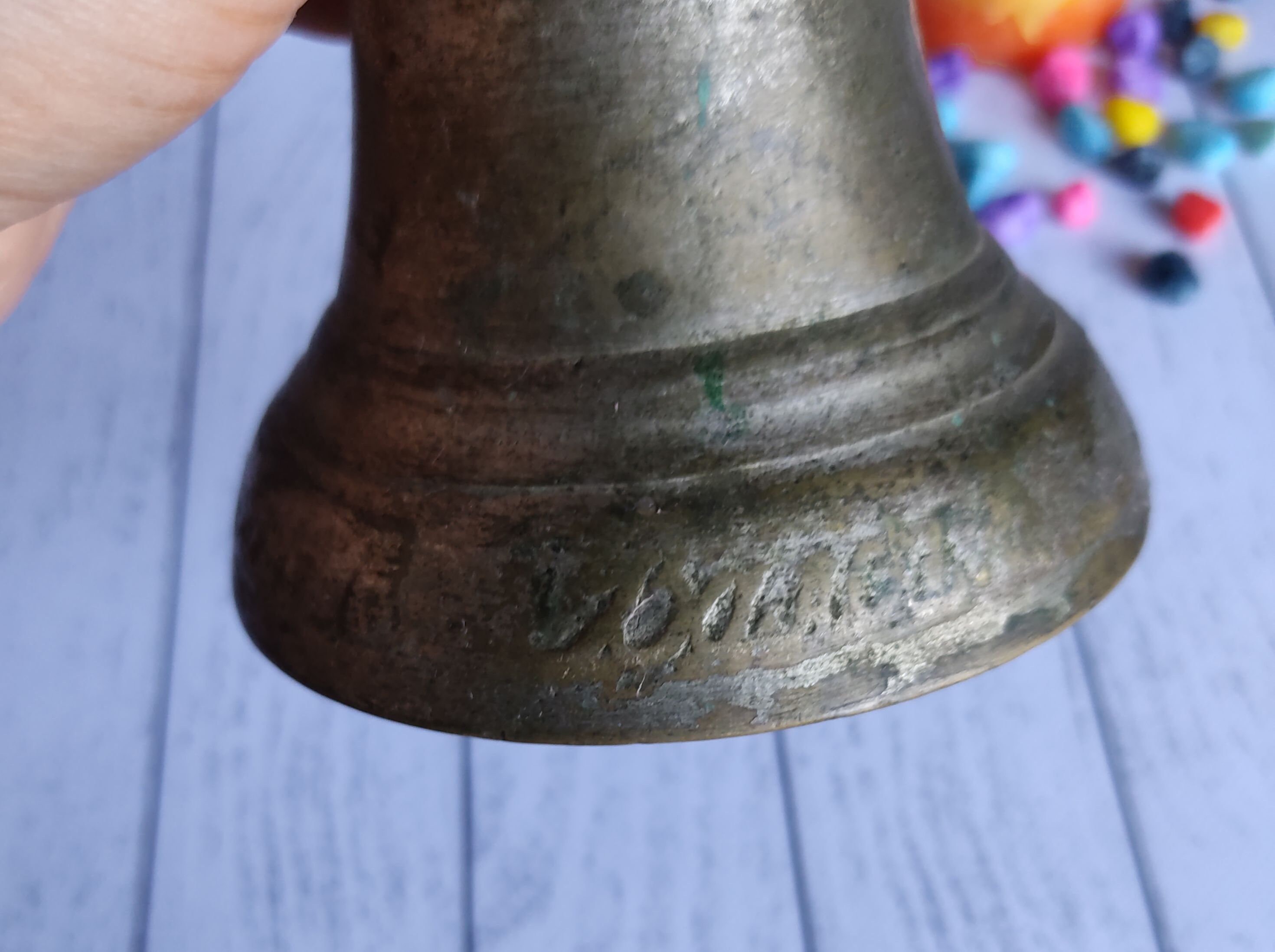 Vintage bronze Bell. Old bell. Decor for the door. Large | Etsy