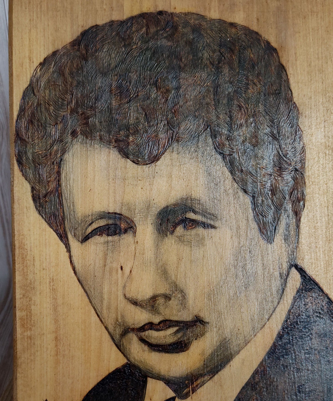 Portrait of the Soviet Actor Leonid Bykov Drawing on Wood by | Etsy