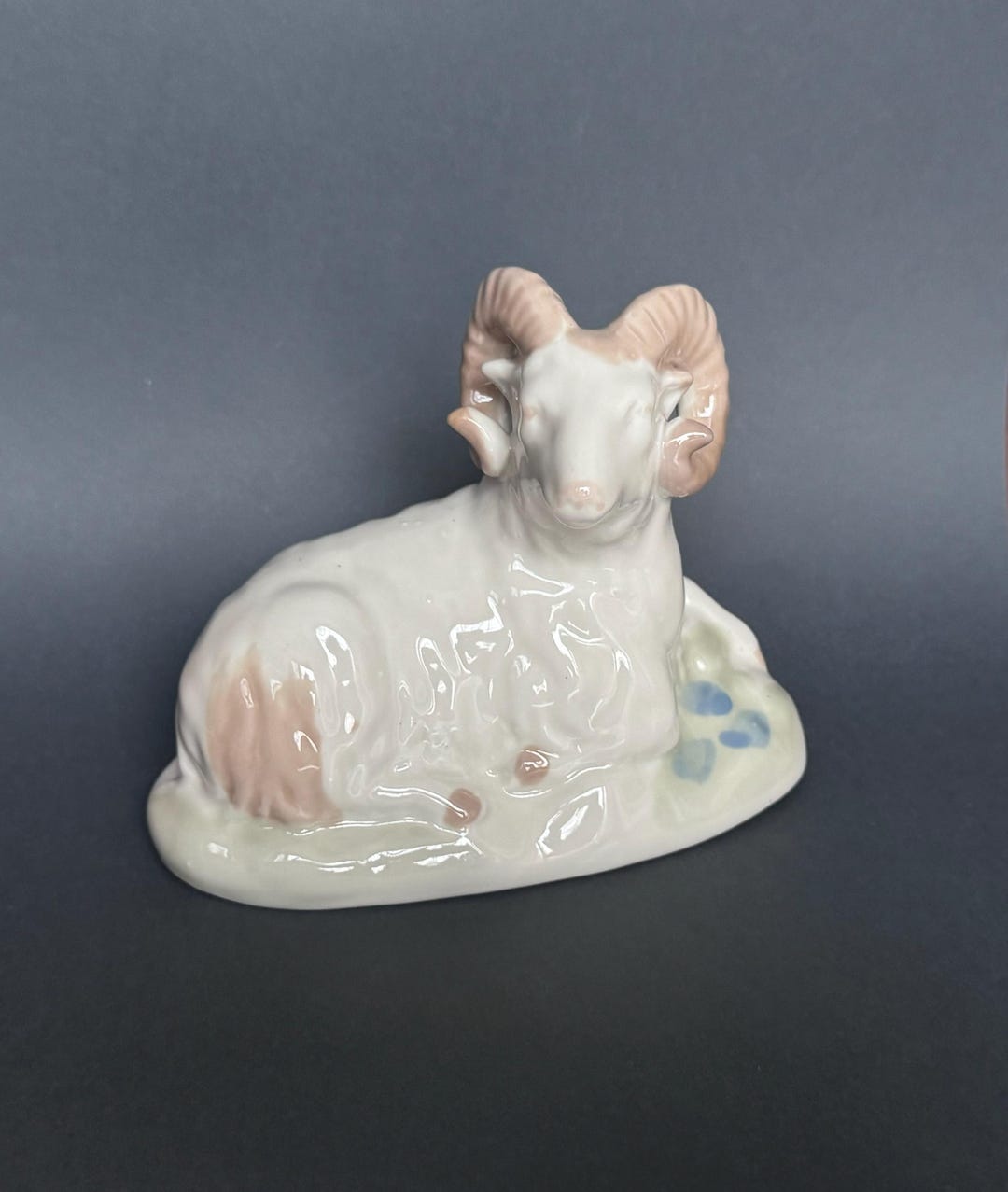 Vintage Porcelain Figurine Ram. Soviet Statuette Ram Gorodnitsa - Etsy