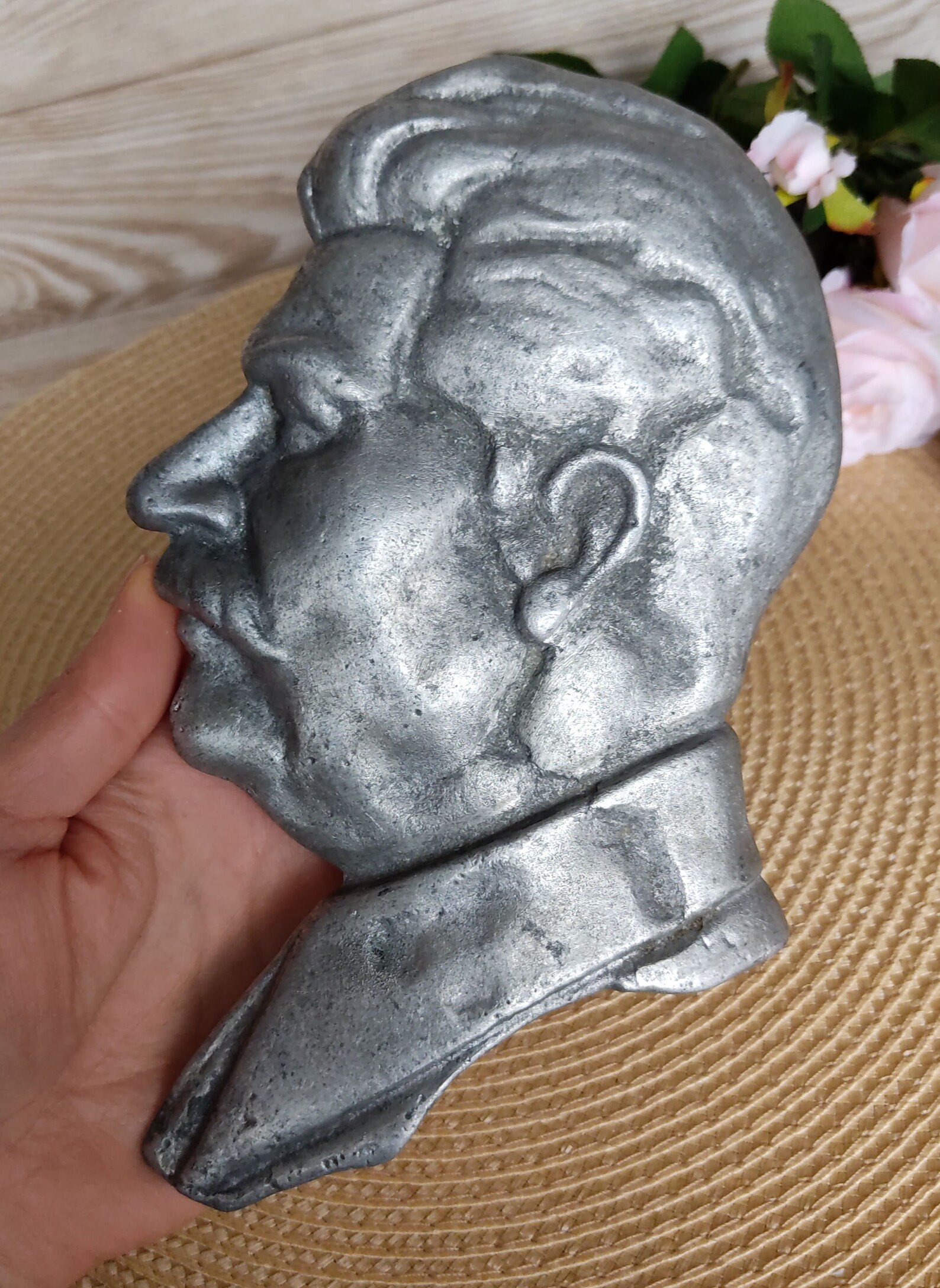 Vintage metal bas-relief of Stalin. Profile of Joseph Stalin. | Etsy