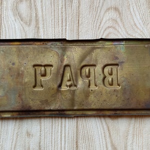 Vintage Door Sign Doctor Bronze Plaque From the Doctor's Office Door ...