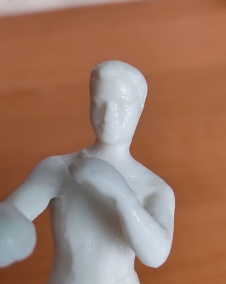 Vintage Figurine Boxer Statuette Boxer Small Plastic Sculpture - Etsy