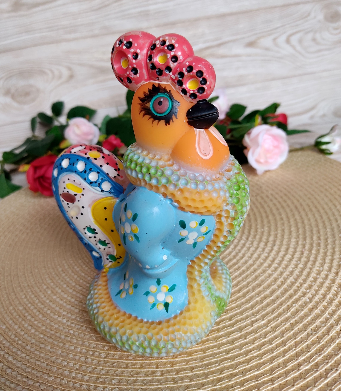 Vintage Rubber Toy Rooster Retro Toys Rubber Toys of the Ussr - Etsy