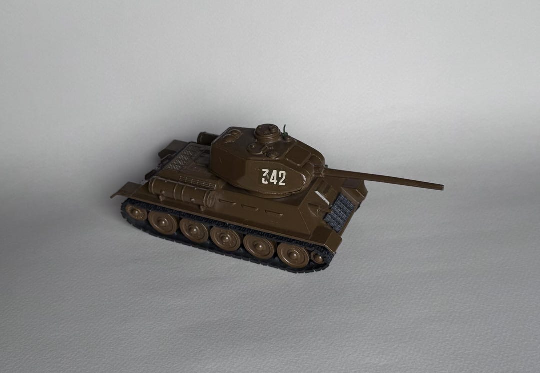 Vintage Metal Model Tank T-34 USSR. Soviet Military Toys - Etsy