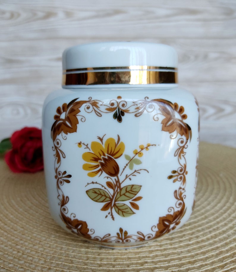 Porcelain Tea Jar With Lid Porcelain Container for Bulk - Etsy