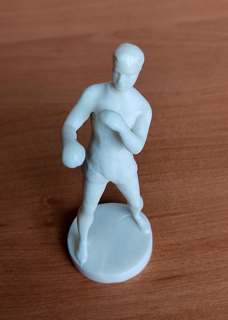 Vintage Figurine Boxer Statuette Boxer Small Plastic Sculpture - Etsy