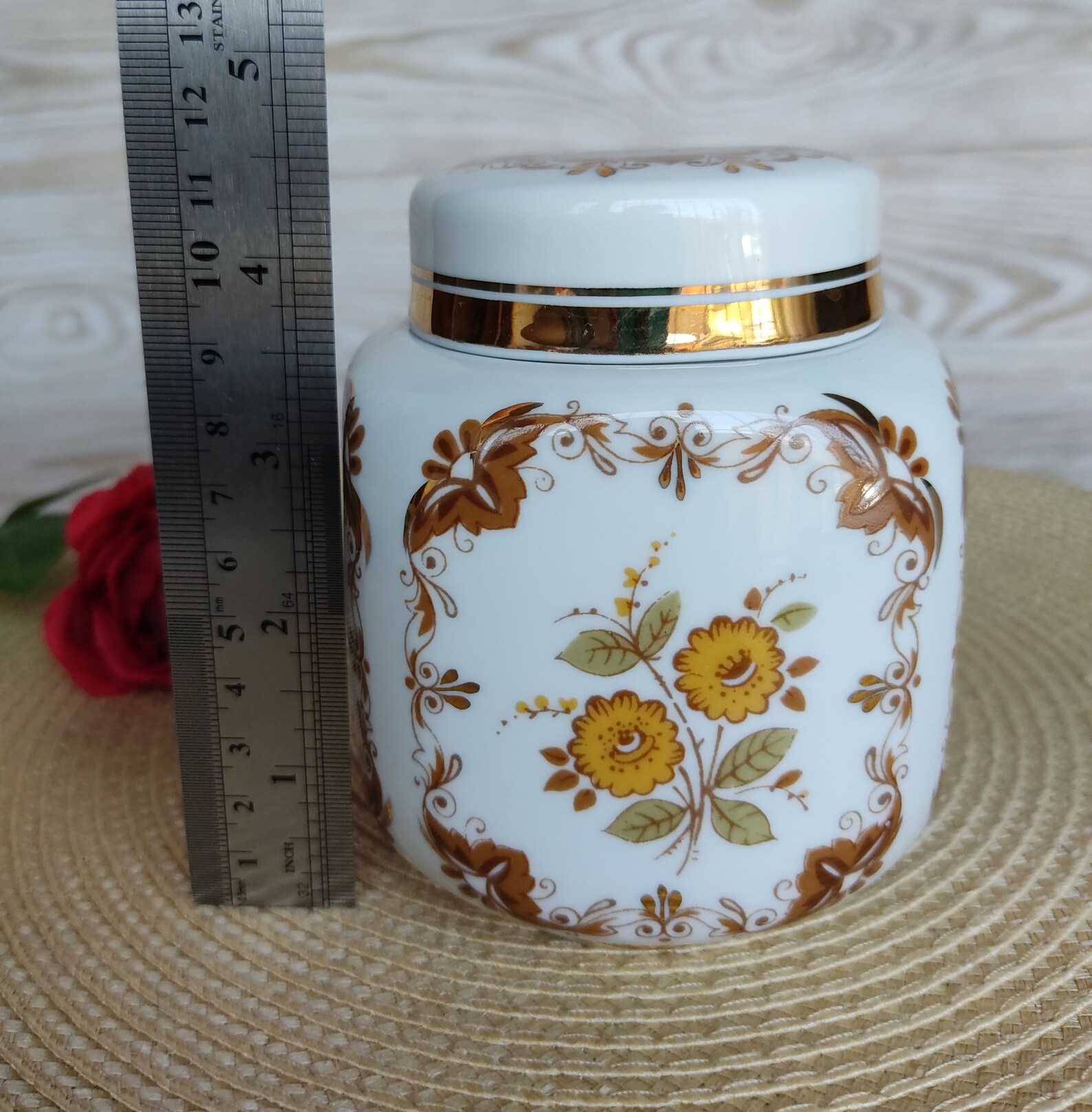 Porcelain Tea Jar With Lid Porcelain Container for Bulk - Etsy