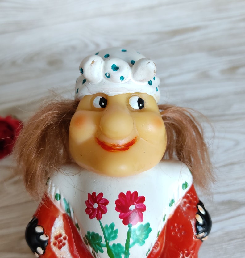 Vintage Rubber Toy Baba Yaga Ukrainian Fairy-tale Character - Etsy