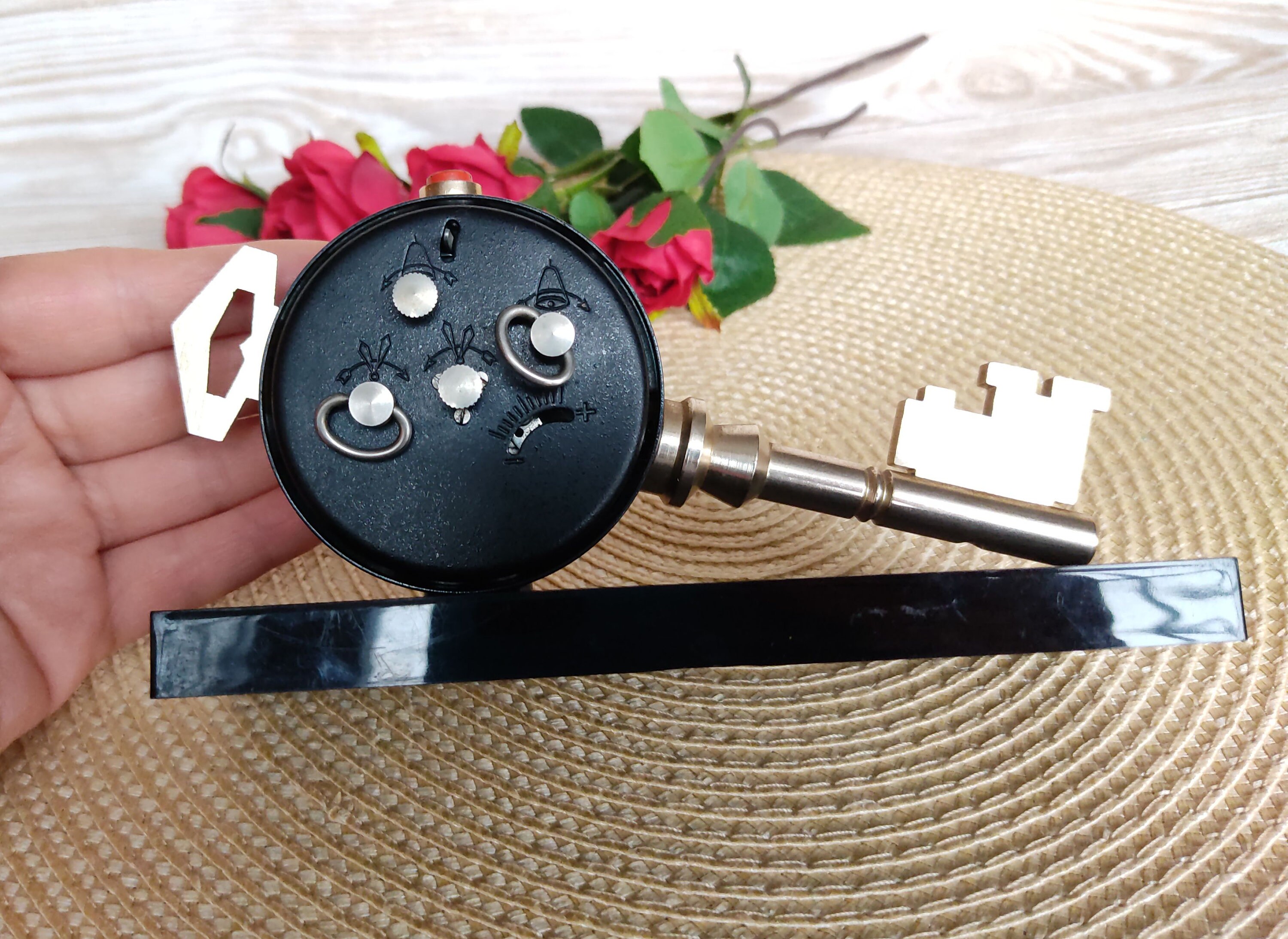 Vintage table clock Slava. Clock Key. Table clock with alarm. | Etsy