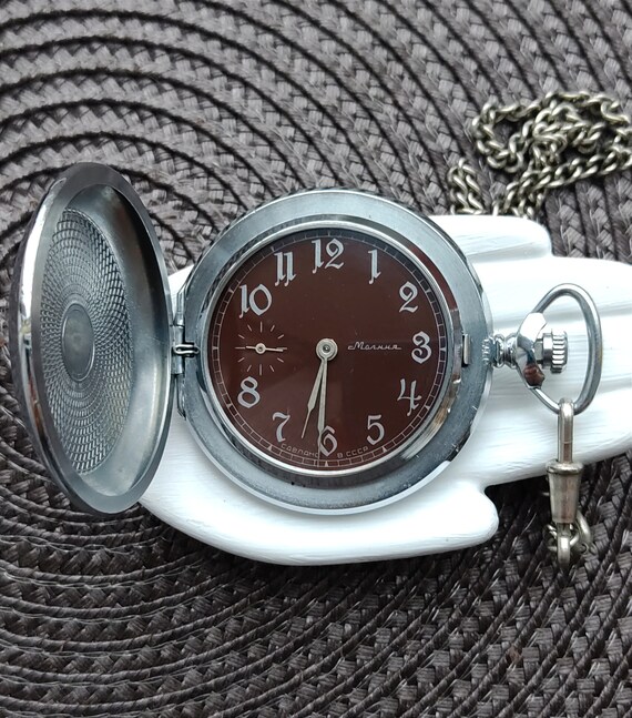 Vintage pocket watch Molnija Pobeda Original watch M… - Gem
