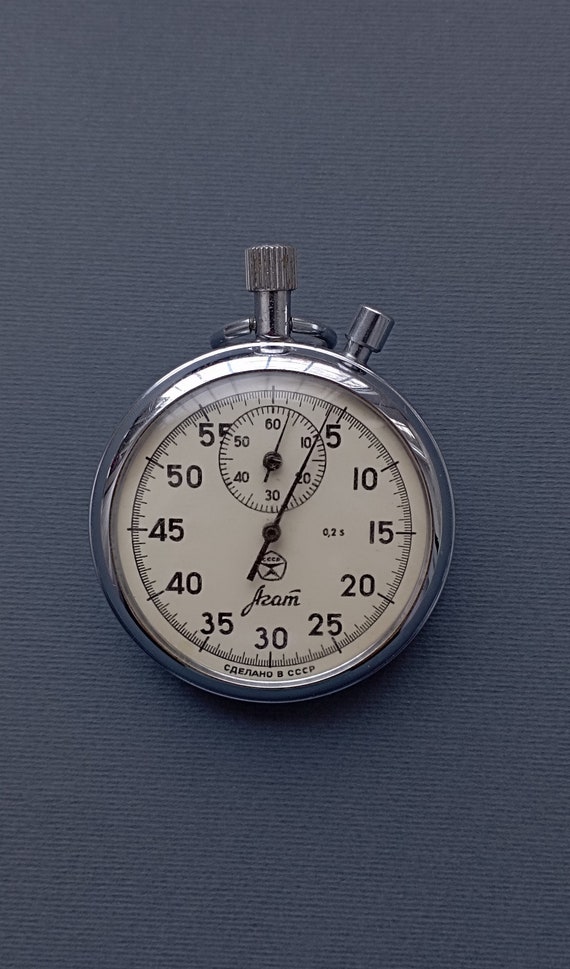 Working pocket stopwatch agat - Gem