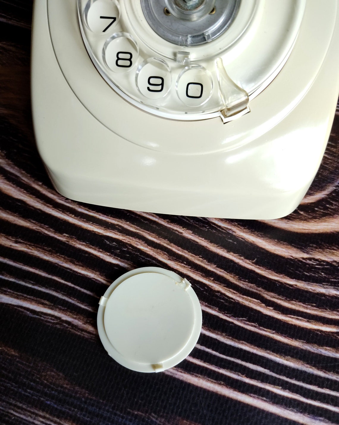 Vintage rotary telephone. Old beige telephone. Soviet landline | Etsy