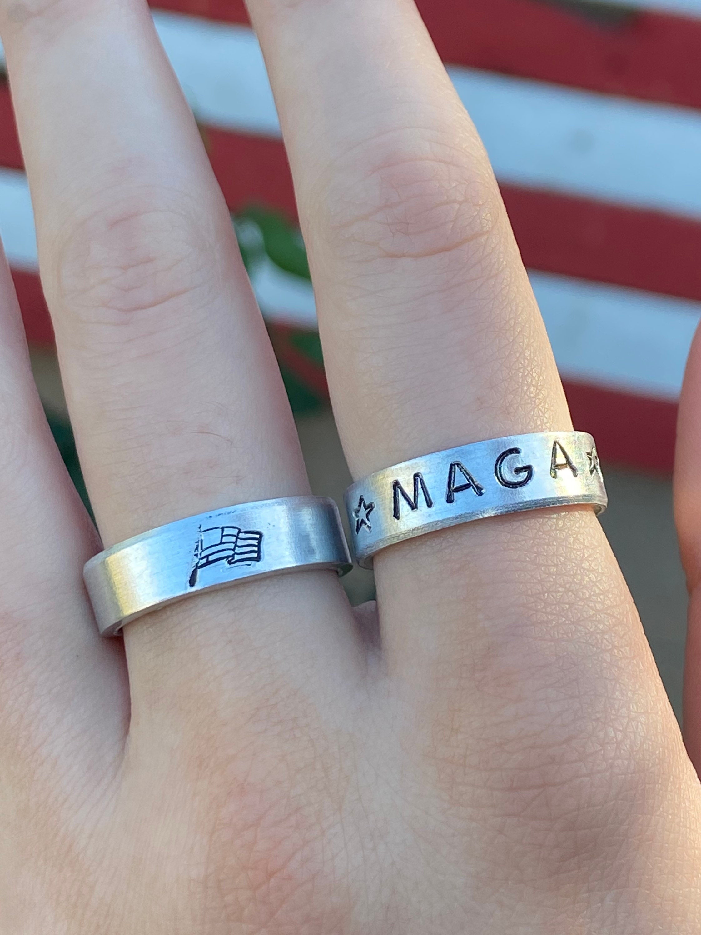 MAGA Ring / Make America Great Again Ring/ Trump Support Ring - Etsy