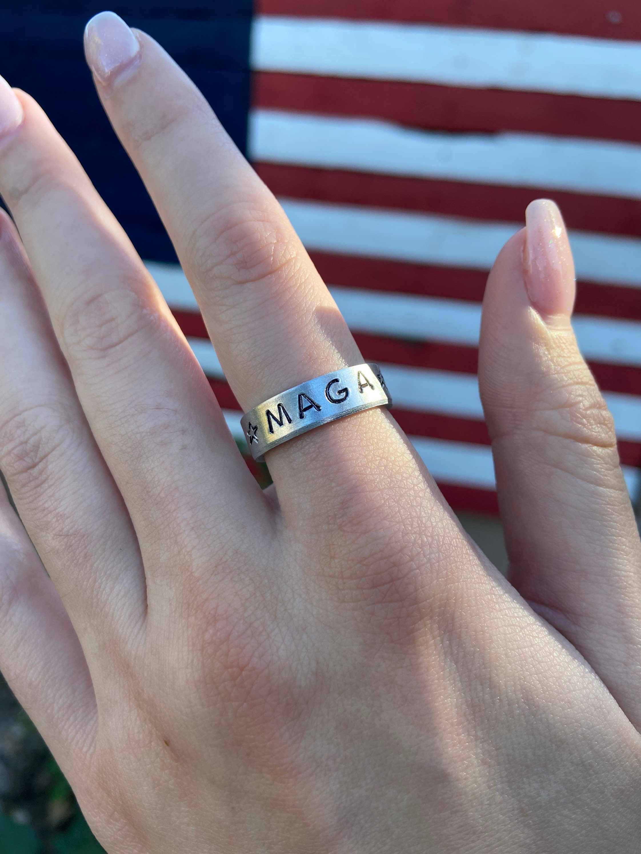 MAGA Ring / Make America Great Again Ring/ Trump Support Ring - Etsy