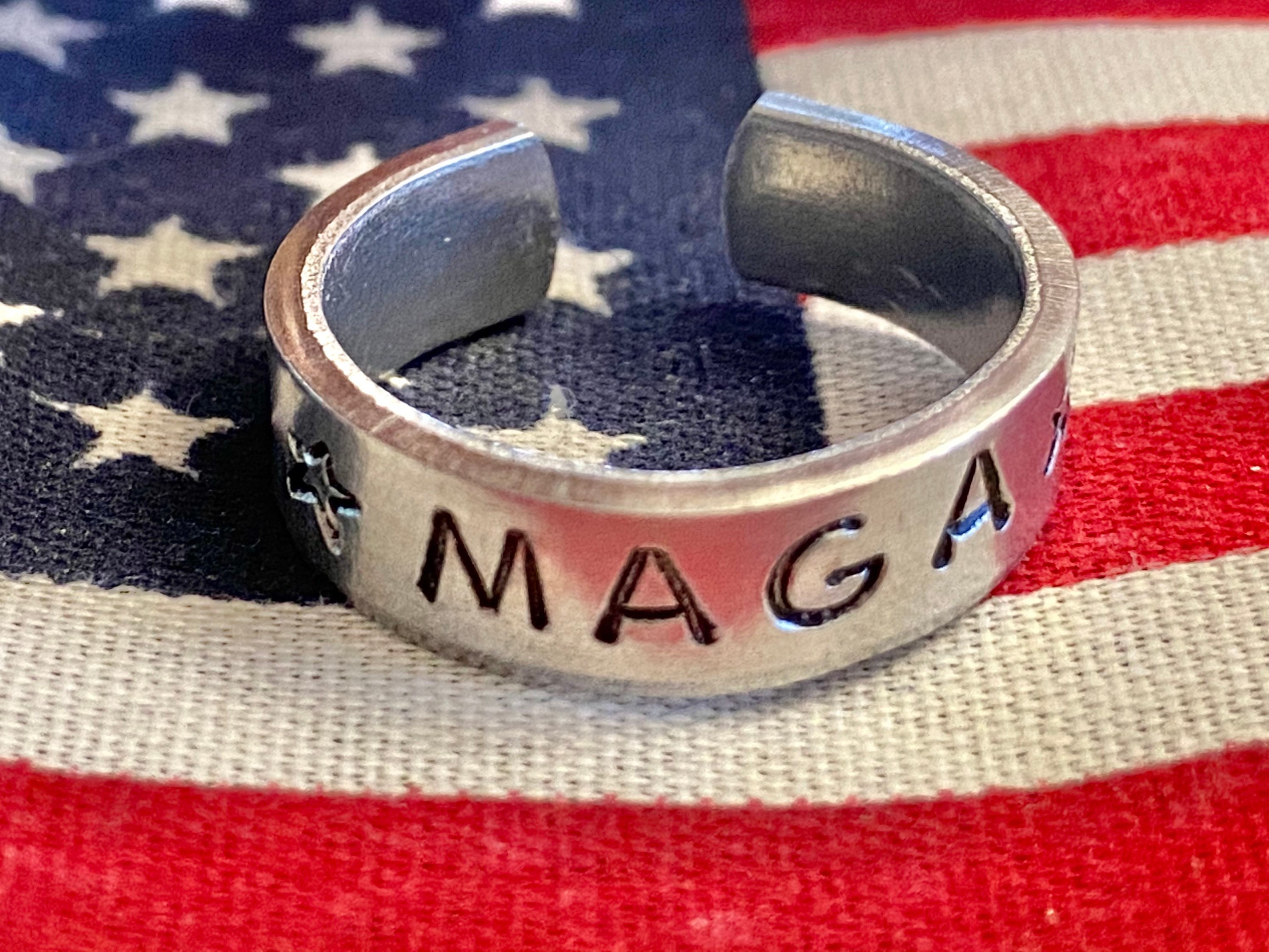MAGA Ring / Make America Great Again Ring/ Trump Support Ring - Etsy