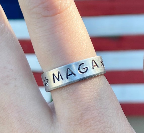 MAGA Ring / Make America Great Again Ring/ Trump Support Ring - Etsy