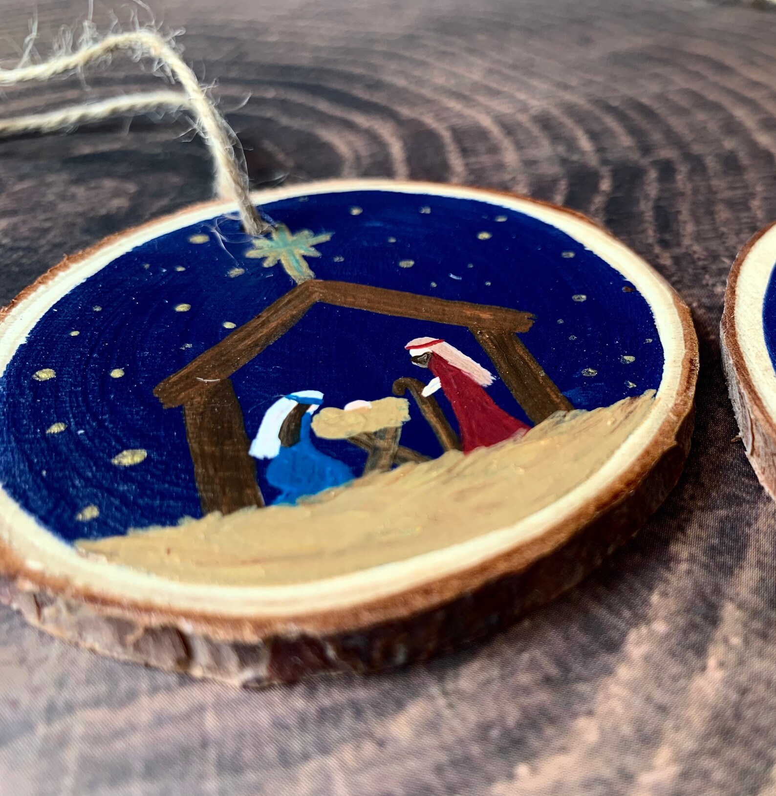 Nativity Christmas Ornament Manger Scene Manger Christmas - Etsy