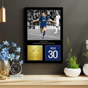 LIONEL MESSI 30, Canvas Wall Art, Messi Poster, Pop Culture Icon ...