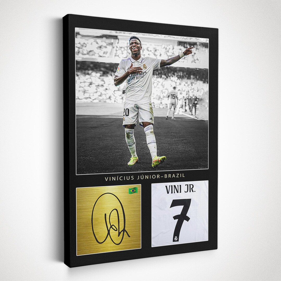 Vinicius Junior 7, Canvas Wall Art, Motivational Art Sports Stars, Vini ...