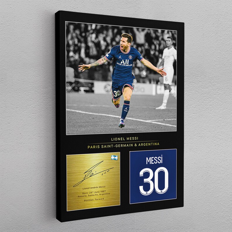LIONEL MESSI 30 Canvas Wall Art Messi Poster Pop Culture - Etsy