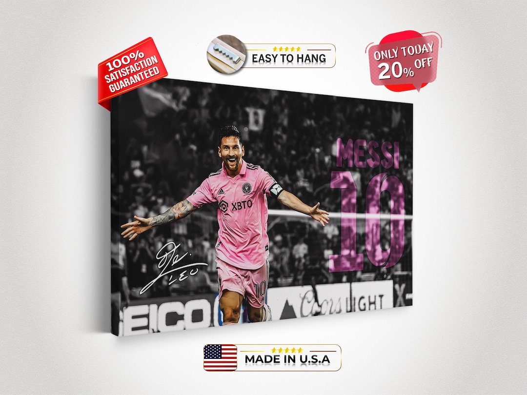 LIONEL MESSI Football Legends Art, Motivational Wall Art, Messi ...