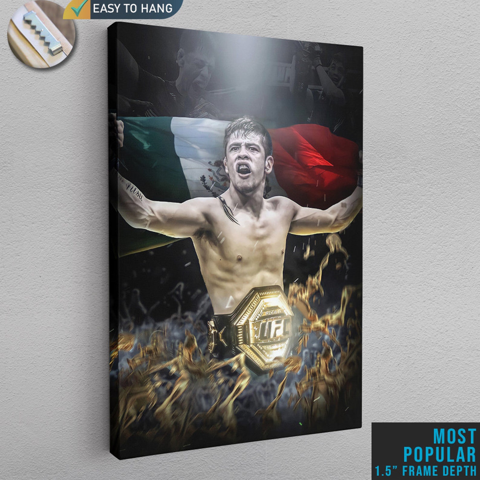 First Mexican-born UFC Champion Wall Art, MMA Legends High Quality ...
