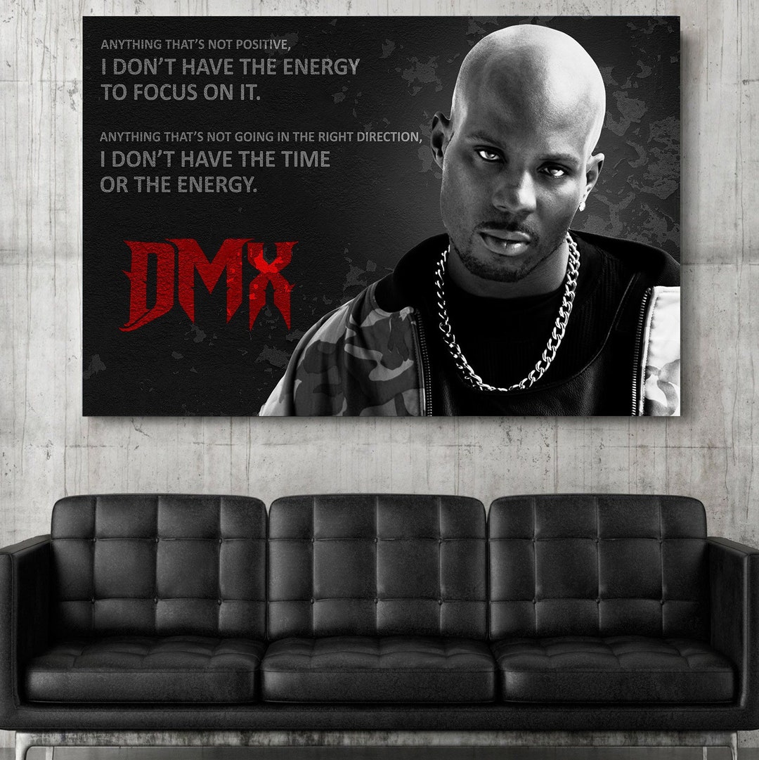 DMX Rap Star Canvas Wall Art, American Rapper, Music Room Decor, DMX ...