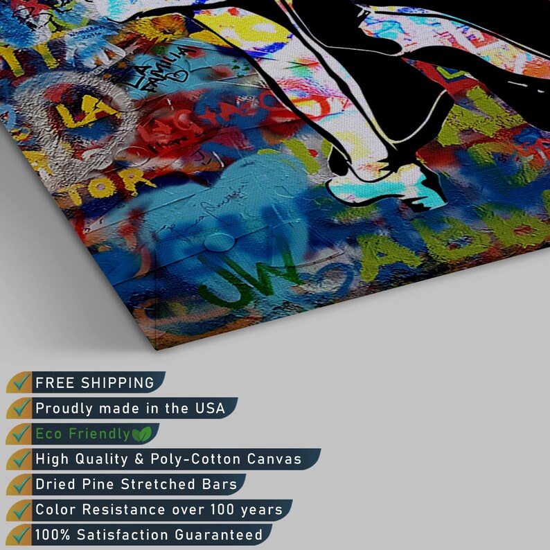 Graffiti Banksy World War End Kiss Graffiti Wall Art Banksy | Etsy