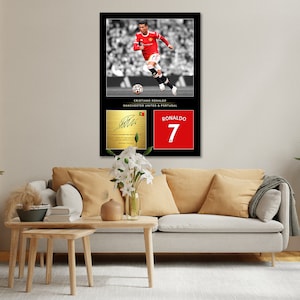 Cristiano Ronaldo 7, Canvas Wall Art, Motivational Art Sports Stars ...