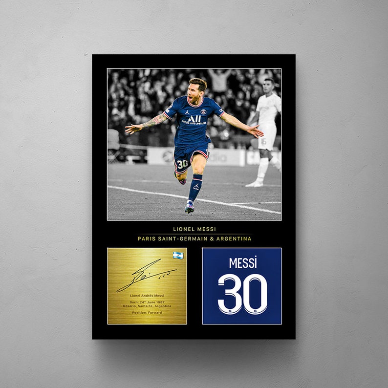 LIONEL MESSI 30 Canvas Wall Art Messi Poster Pop Culture - Etsy