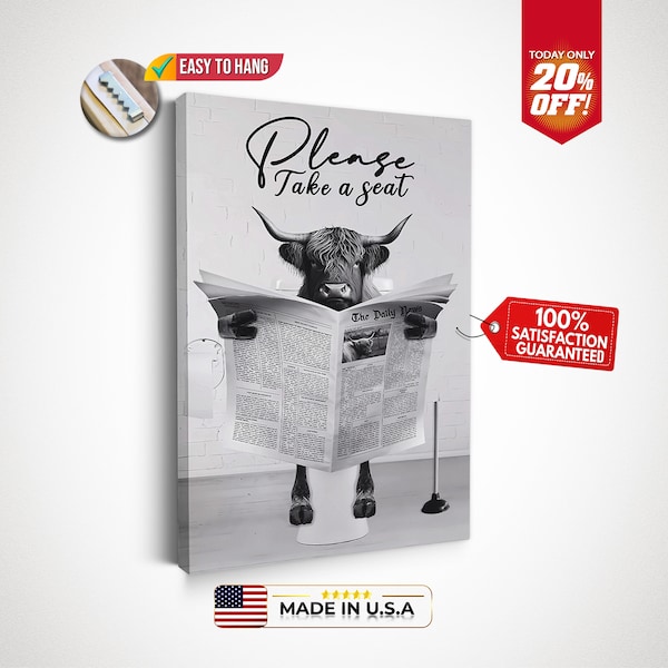 Funny Bull Bathroom - Etsy