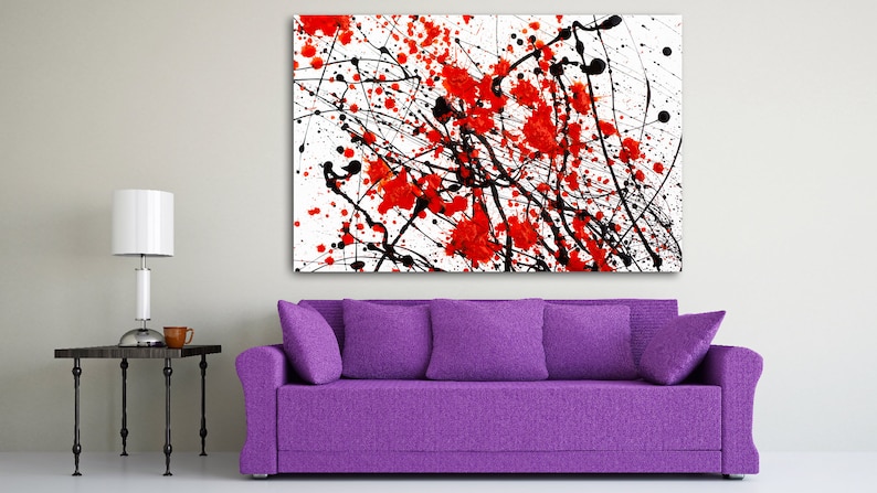 Abstract Canvas Wall Art Prints, Aesthetic Room Decor, Office Decor ...