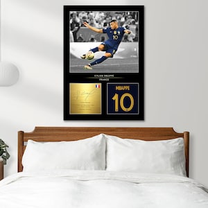 Kylian Mbappé 10, Canvas Wall Art, Motivational Art Sports Stars ...