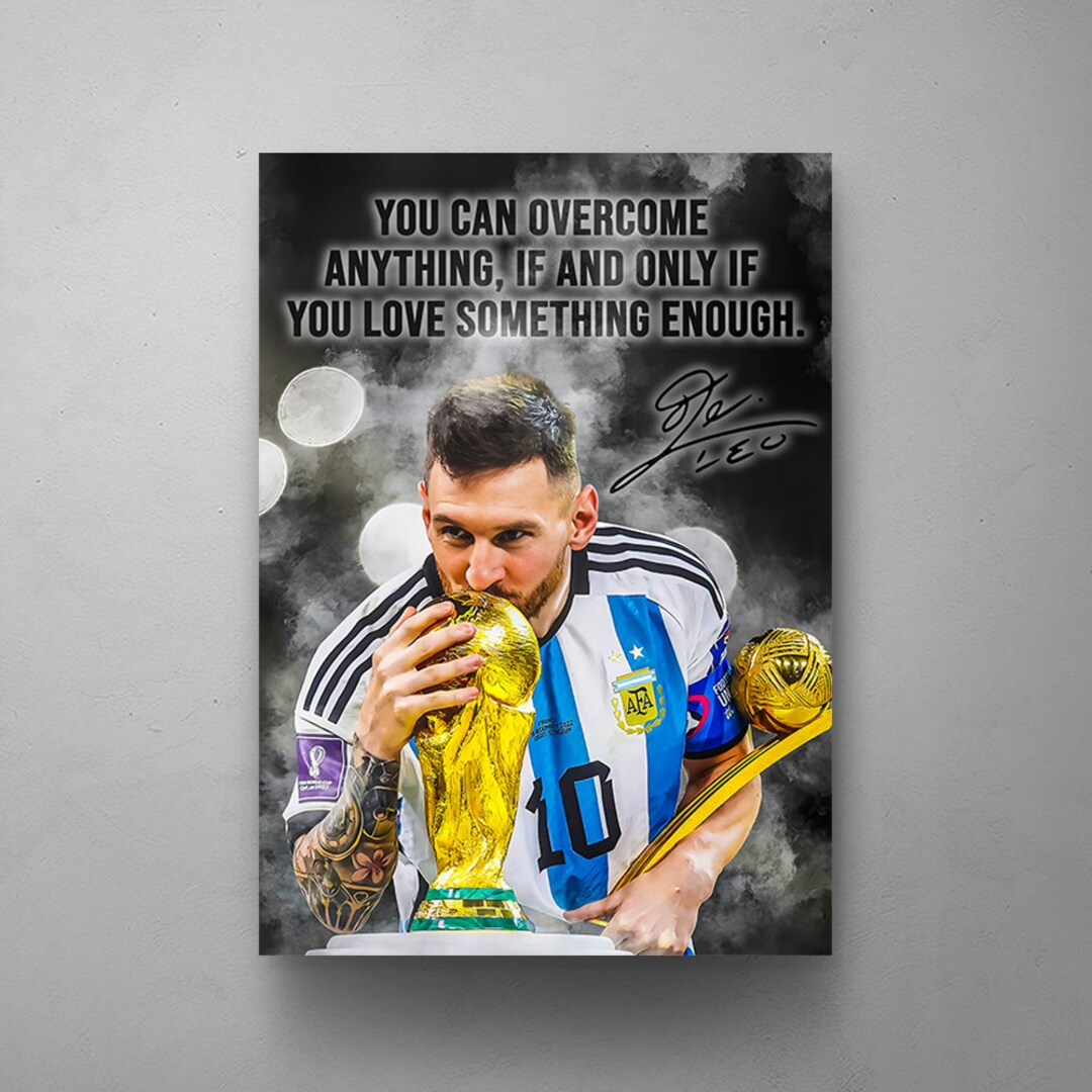 LIONEL MESSI Football Legends Art, Inspirational Wall Art, Messi Poster ...