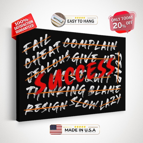 Printable Success Poster - Etsy