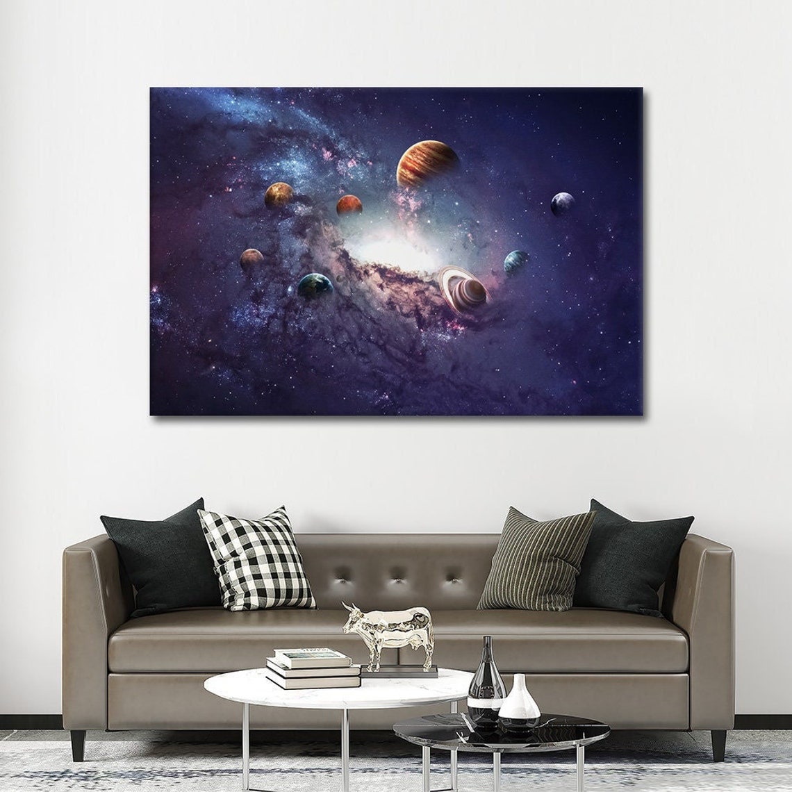 Planets of the Solar System Canvas Wall Art Space Art - Etsy