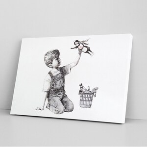 Banksy Superhero Nurse Canvas Print, Game Changer Graffiti Wall Art - Etsy
