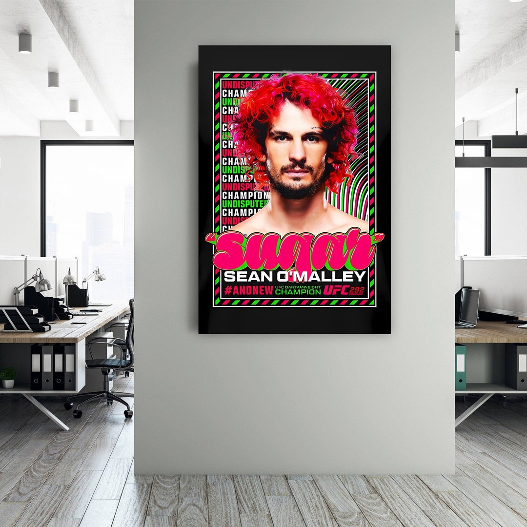 Sugar Sean O'malley UFC Champion Wall Art, MMA Legends High Quality ...