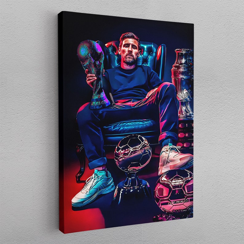 LIONEL MESSI Football Legends Art Inspirational Wall Art - Etsy