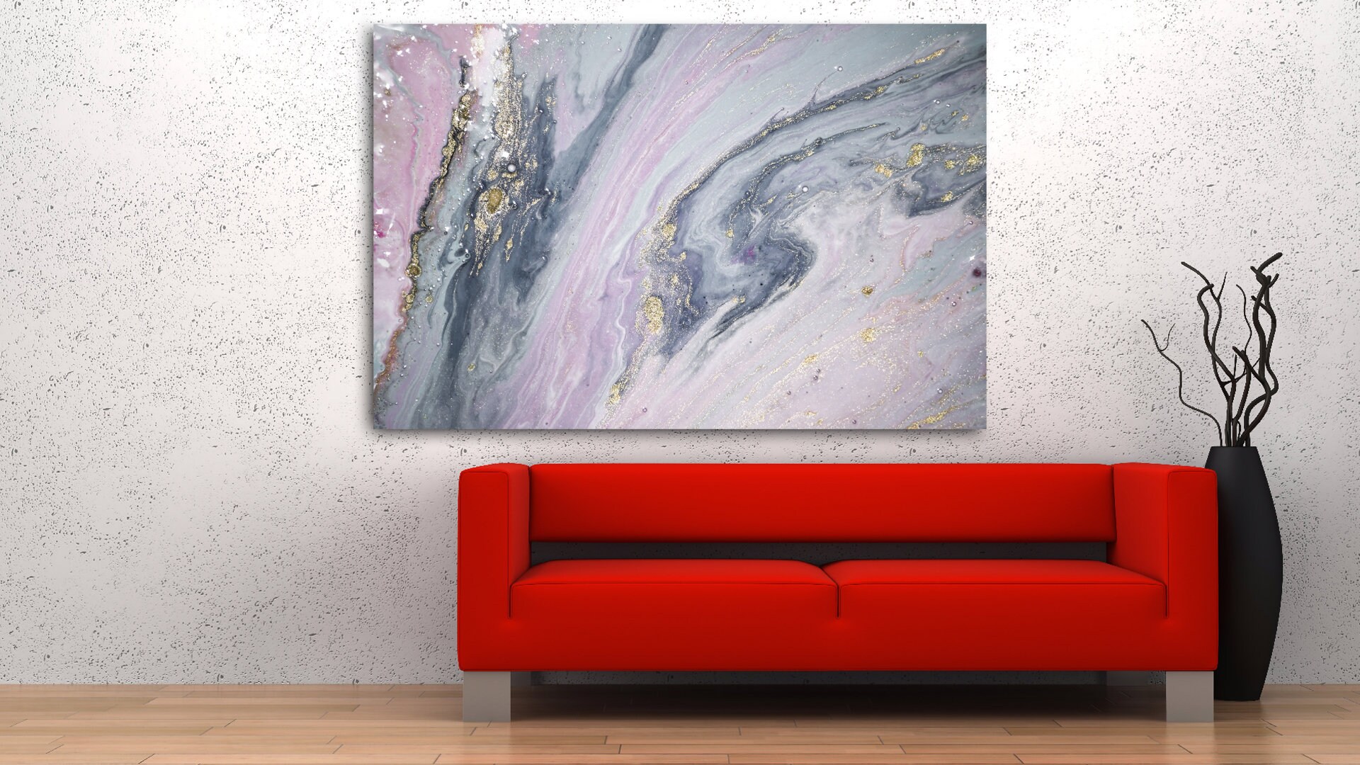 Abstract Canvas Wall Art, Marble Texture Print - Etsy