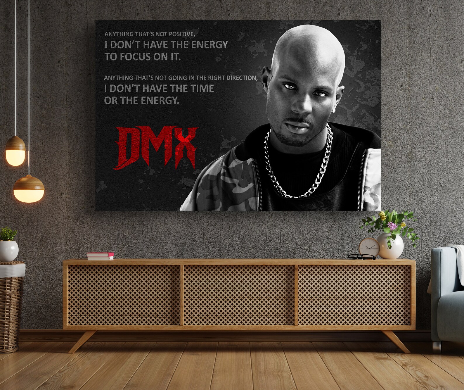 DMX Rap Star Canvas Art, Music Room Decor, Framed Wall Hanging - Etsy