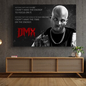 DMX Rap Star Canvas Wall Art, American Rapper, Music Room Decor, DMX ...
