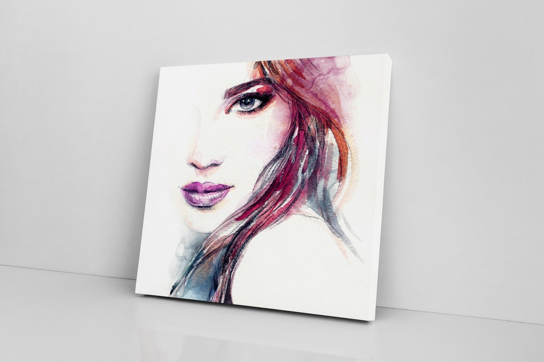 Fashion Model | Canvas Wall Art | Pop Art Wall Art | Minimalist Wall ...
