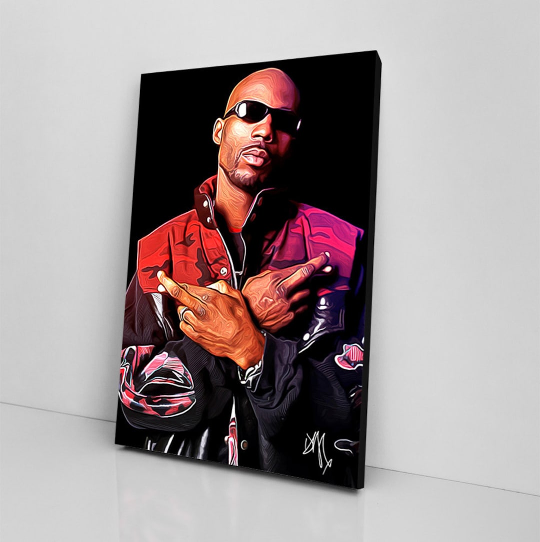 DMX Rap Star Canvas Wall Art, American Rapper, Music Room Decor, Rap ...