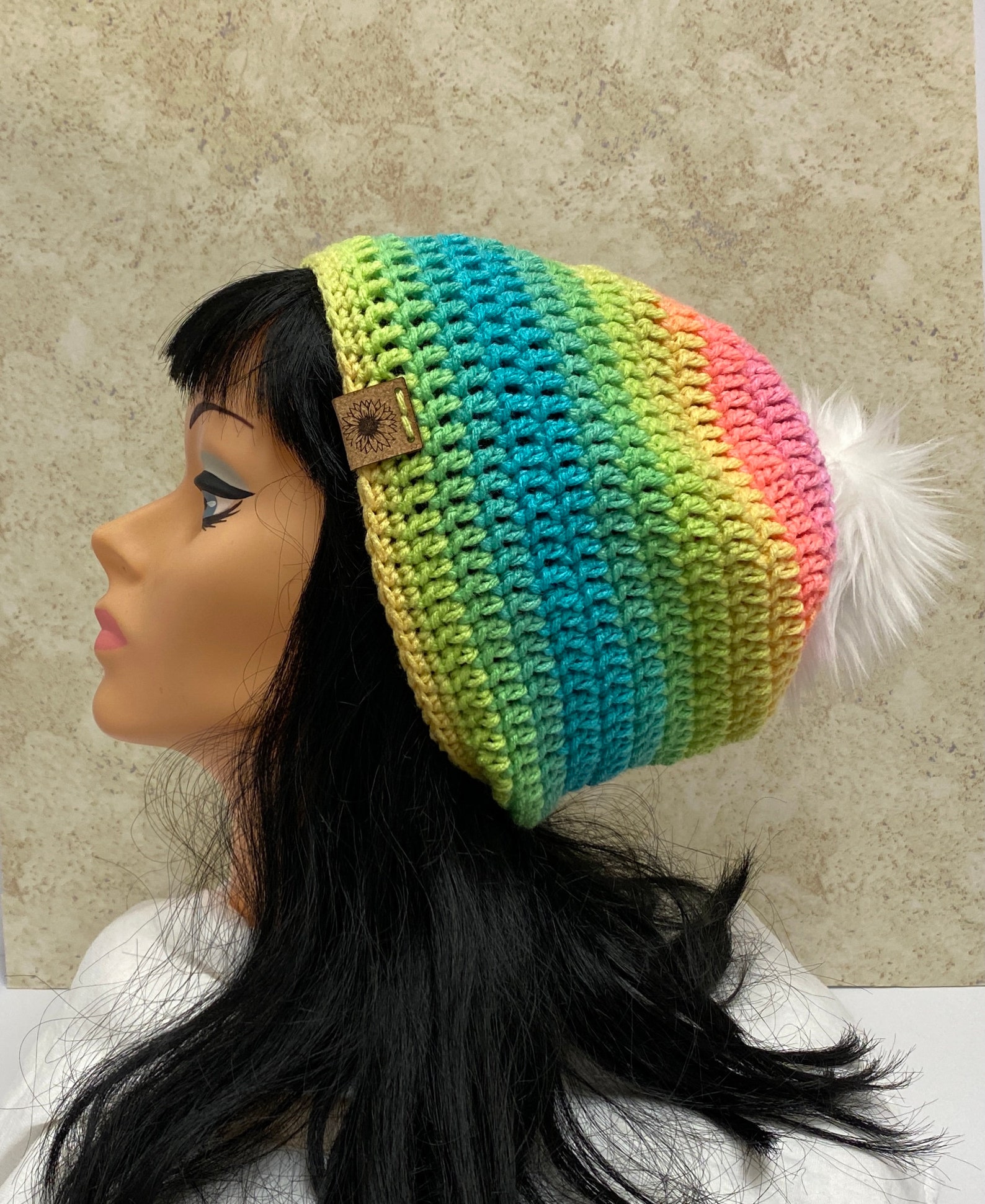 Colorful Beanie Tik Tok Beanie Retro Stripes Beanie | Etsy