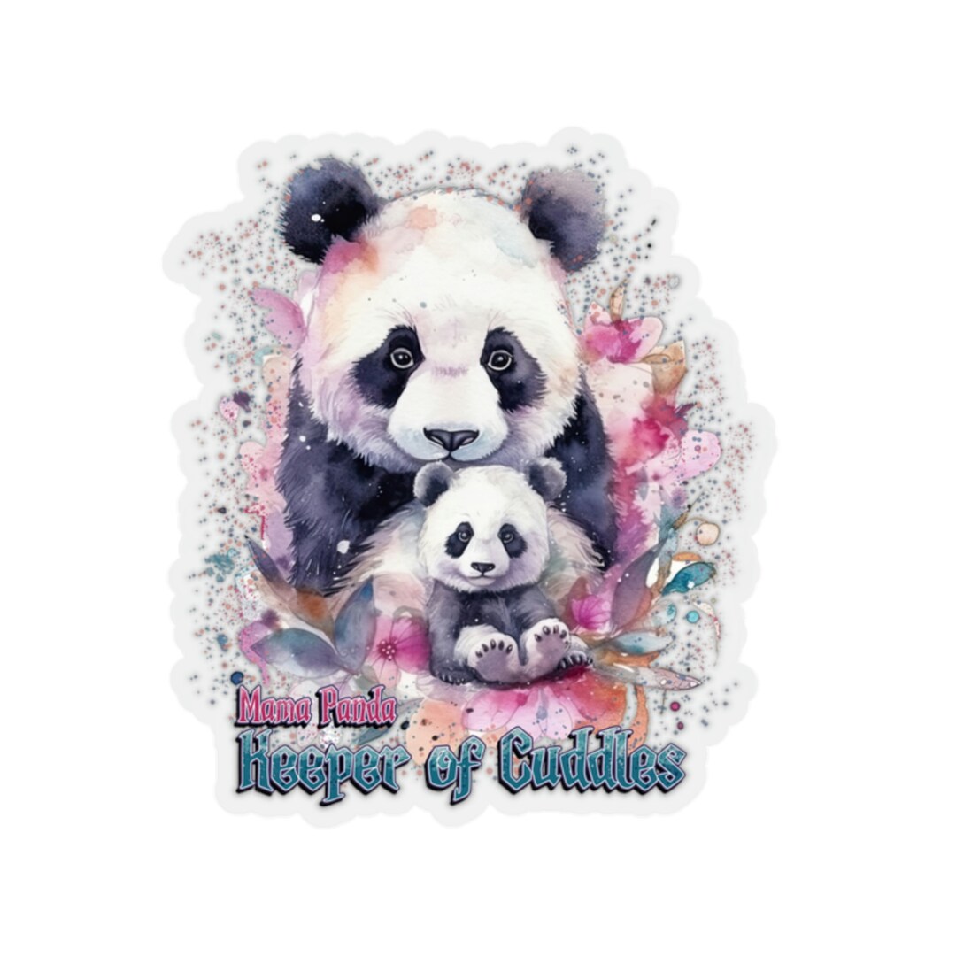 Kiss-cut Stickers, for Mom, Pandas, Mother's Day, Cute and Cuddly ...
